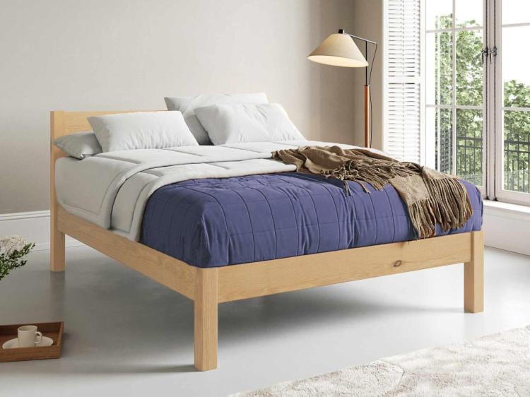 Wooden Natural Finish Beds | Get Laid Beds
