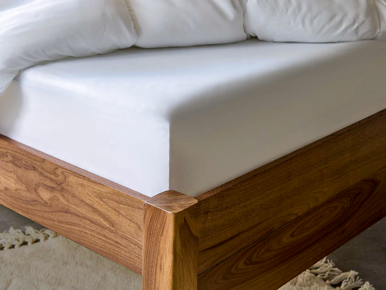 Fitted Mattress Sheet - 100% Cotton, Deep Fit, 200TC | Get Laid Beds